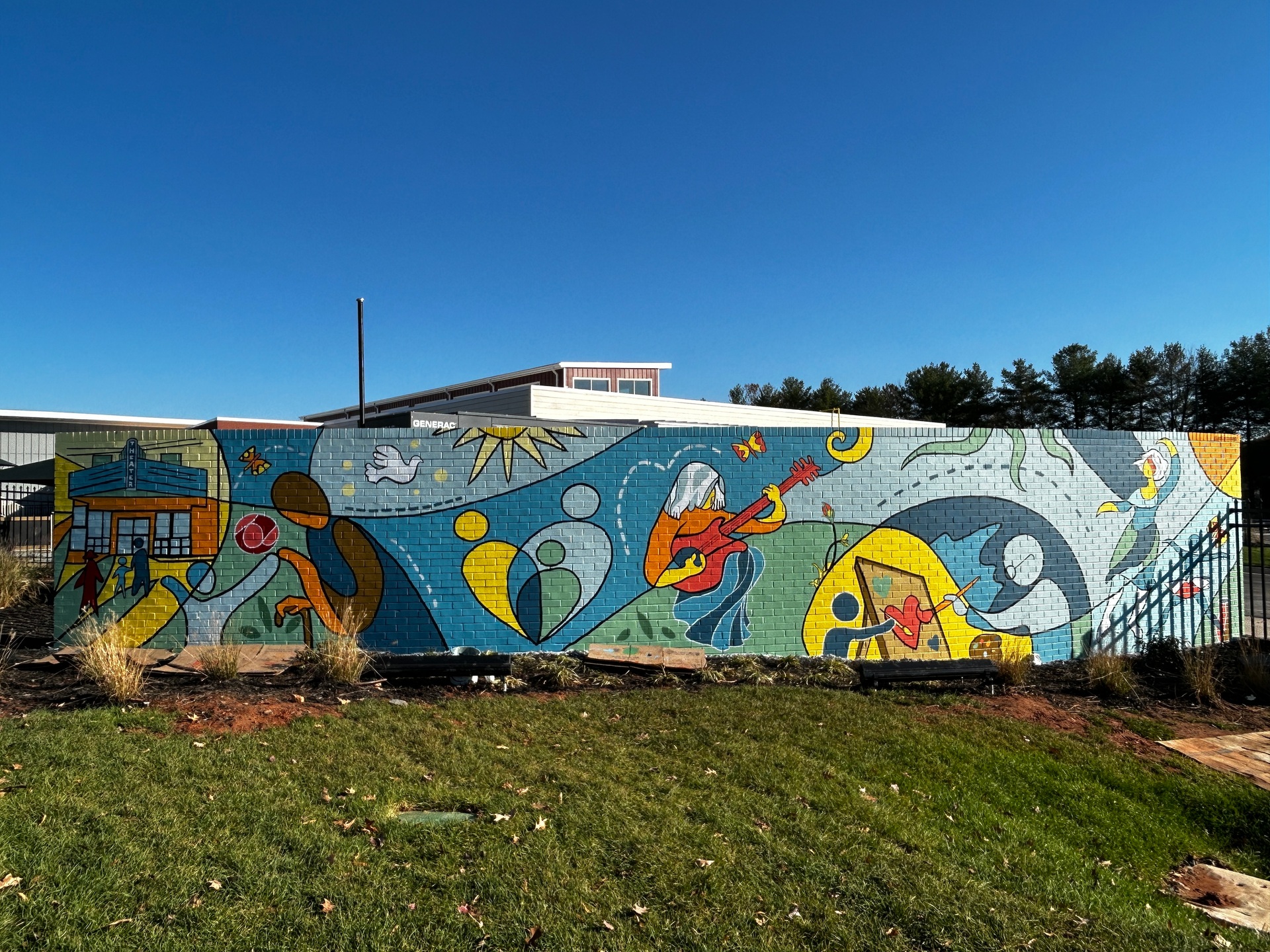 illustrative style murals painted by Raman Bhardwaj