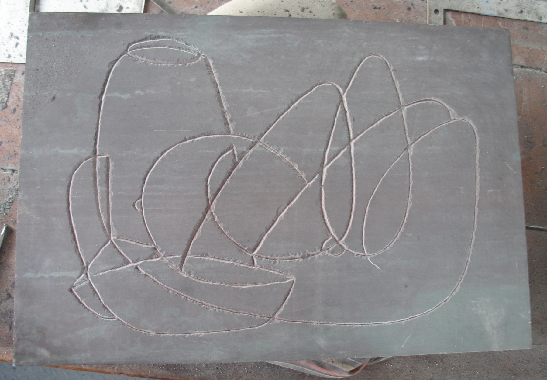 Slate Relief Carving