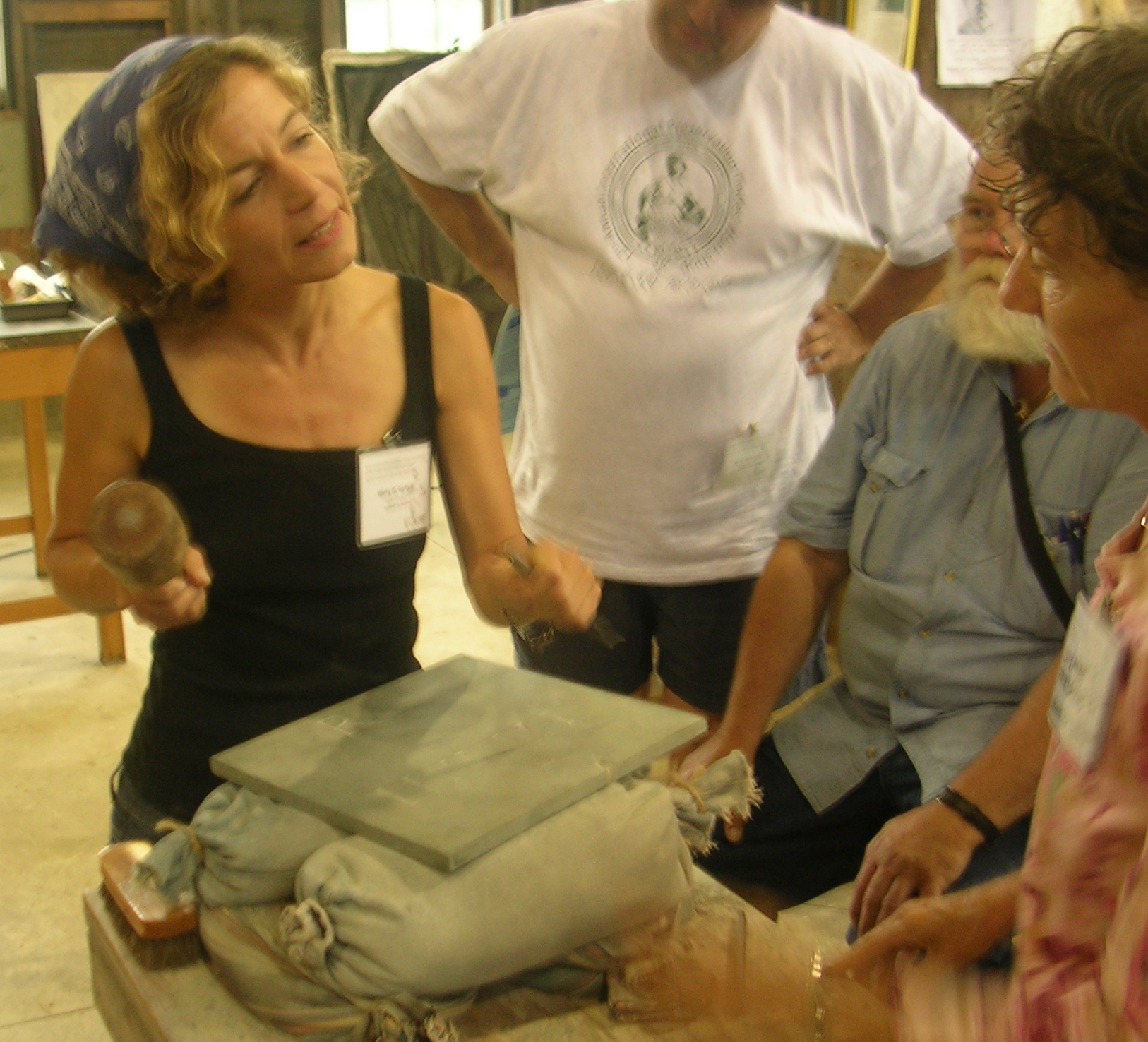 Community Slate Carving Demonstrations