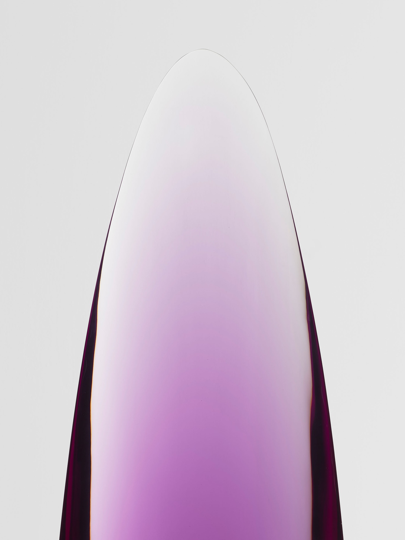 Untitled, (cylindrical lens), 2022 cast polyurethane, 84 x 29 x 14 1/4 ...