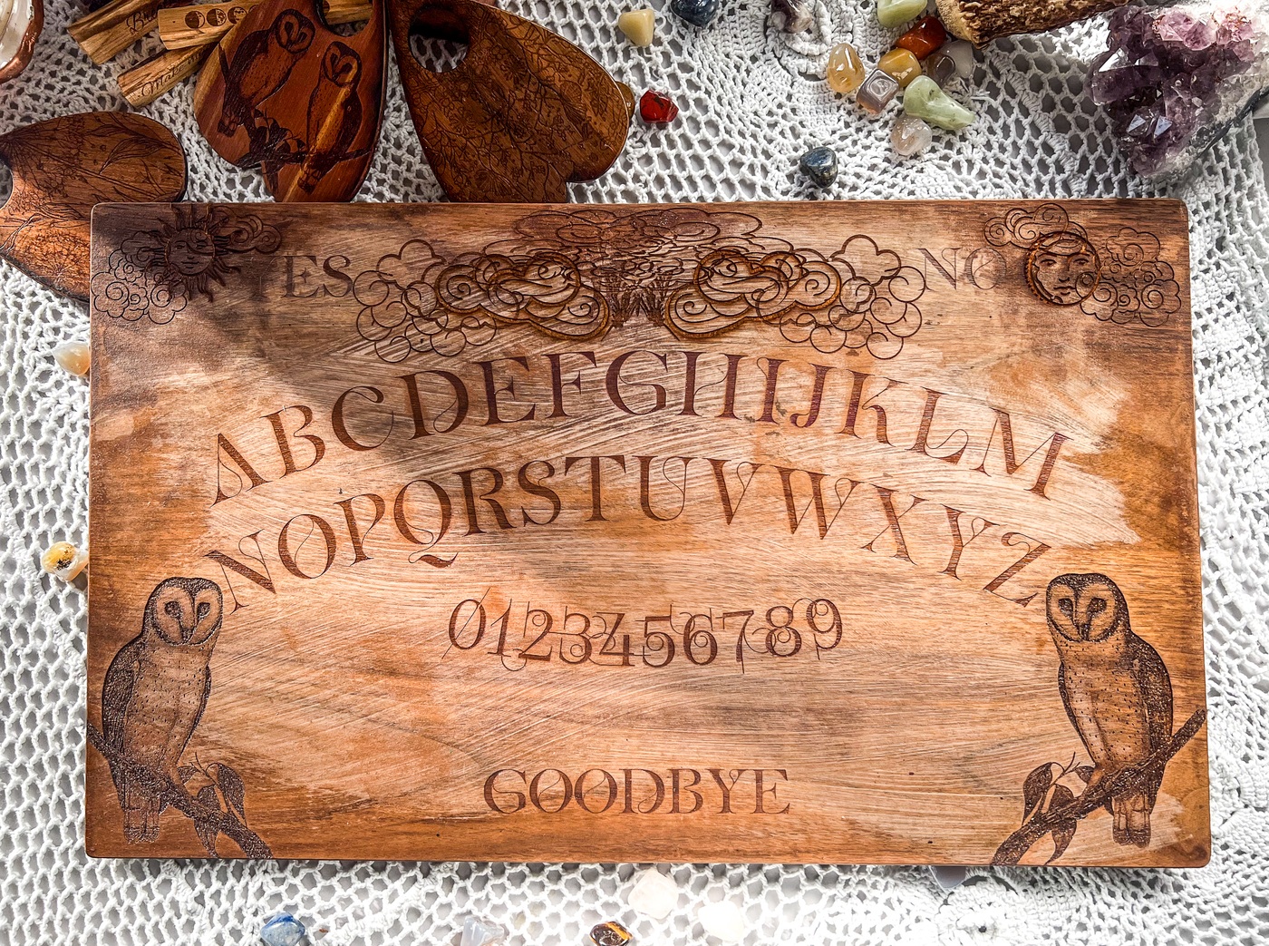 Handcrafted Spirit Boards for Intuitive Rituals | La Lumière Verte