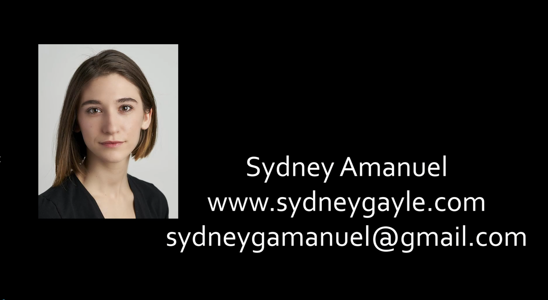 Sydney Gayle Amanuel