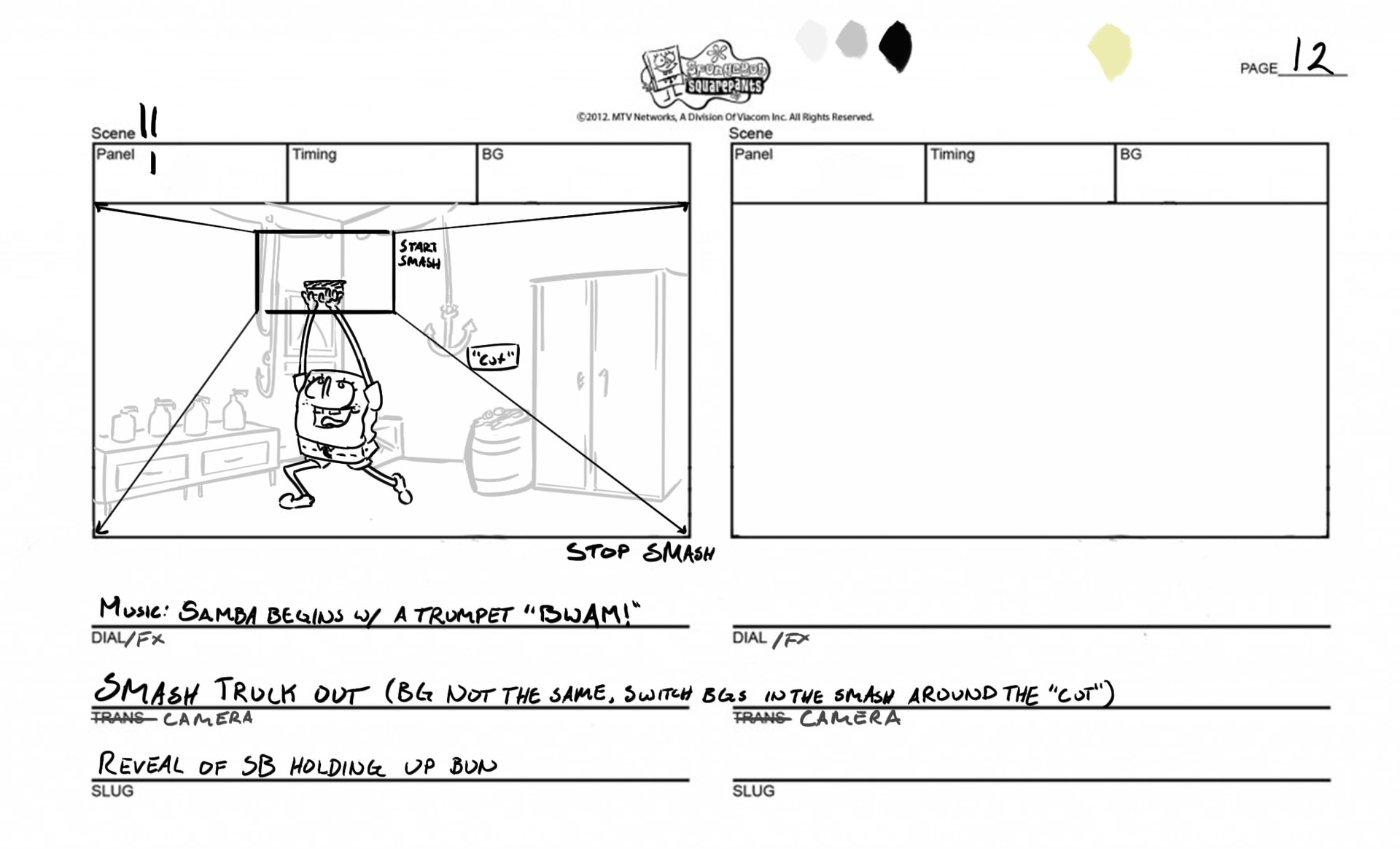 Spongebob Storyboards