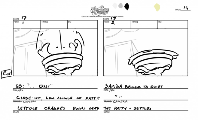 Spongebob Storyboards