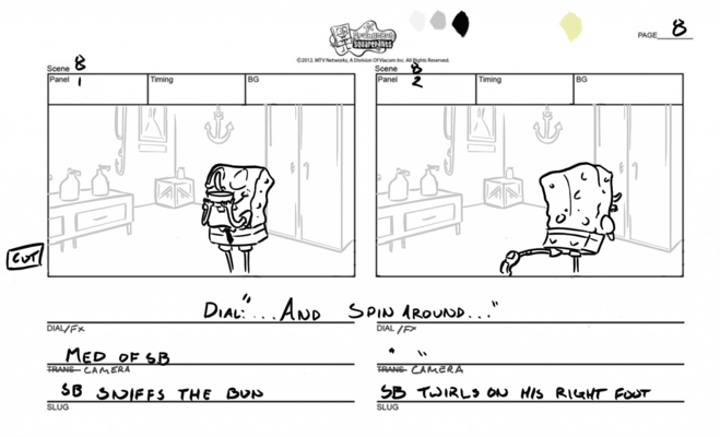 Spongebob Storyboards