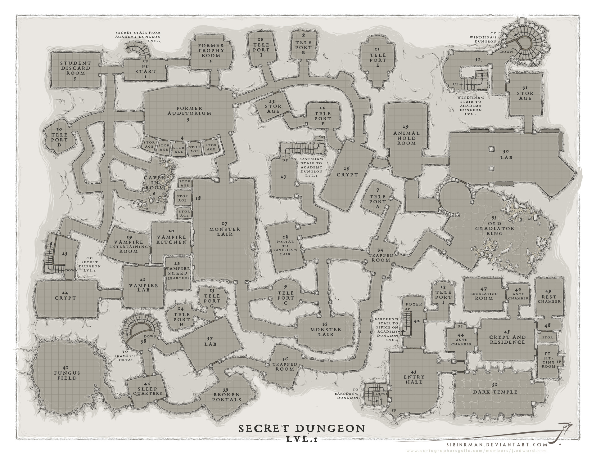 Wizard's Academy maps